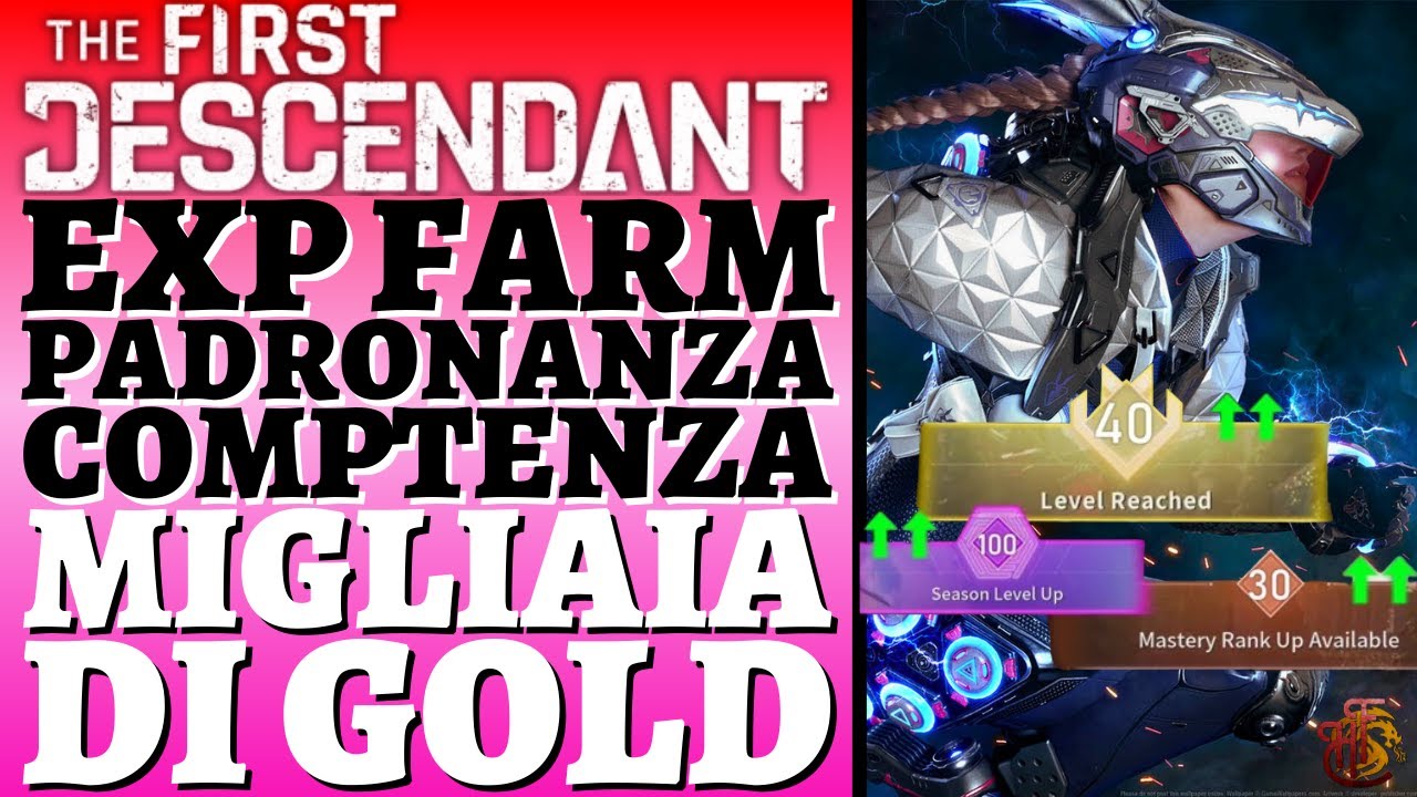 Farm Exp Gold Padronanza e Competenza Armi The First Descendant🇮🇹 - YouTube