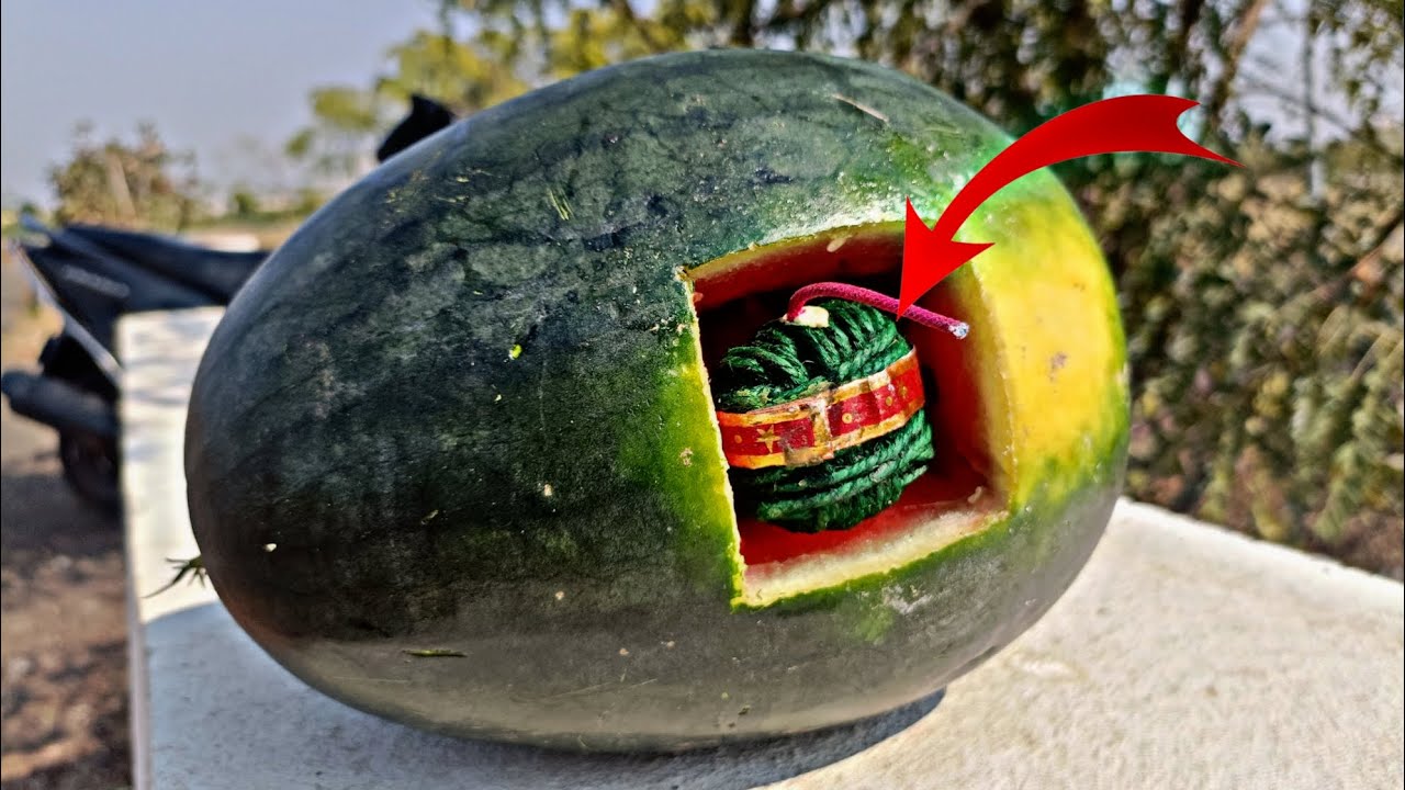 watermelon V/s Bomb #ajinkannada - YouTube