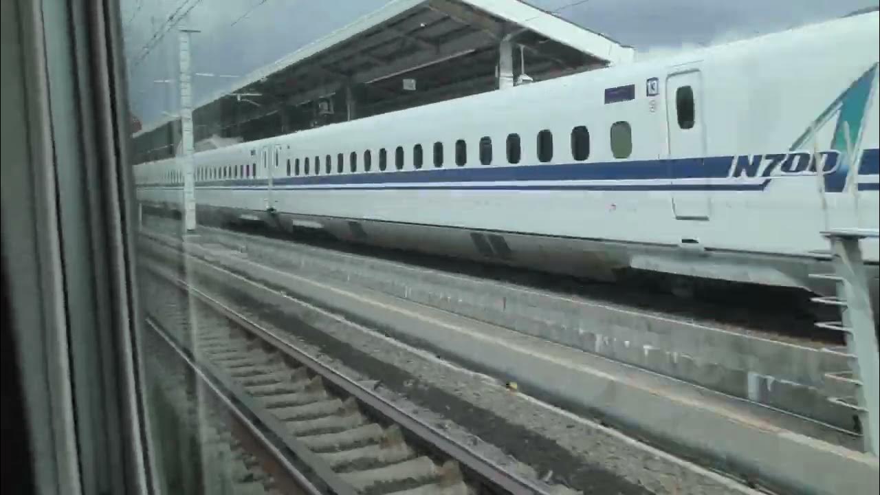 N700系新幹線 G19編成 ひかり505号 岡山行き 豊橋 (通過) ~ 名古屋 (到着) - YouTube