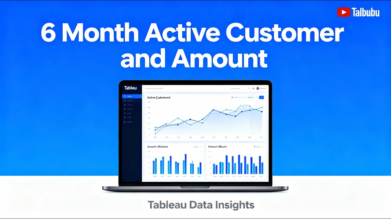 Analyzing 6 Month Active Customers & Revenue in Tableau - YouTube
