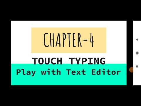 Touch Typing- home row keys - YouTube