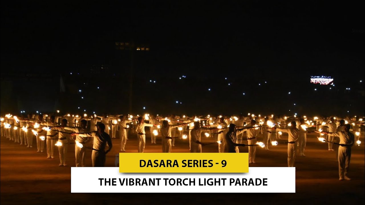 The vibrant torch light parade - YouTube
