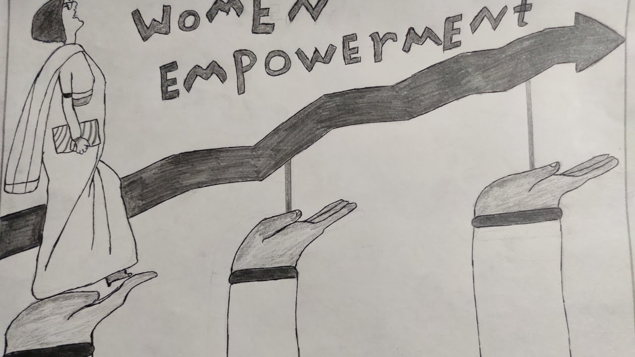 Women Empowerment Drawing || rutvik ahir art || #drawing. - YouTube