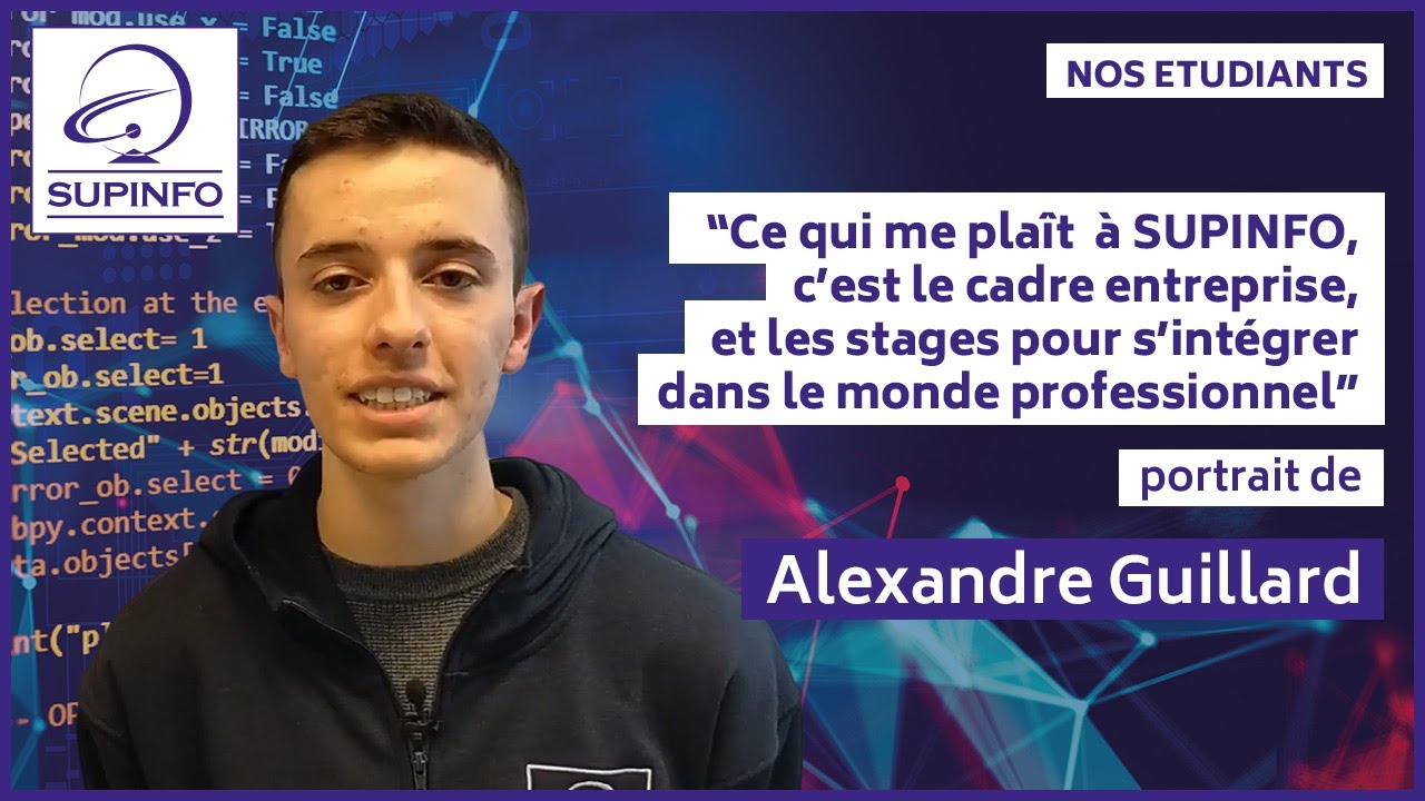 Portrait d'Étudiant : Alexandre Guillard - YouTube