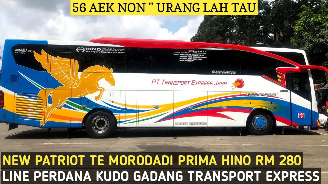 Line Perdana !! Bus Terbaru Transport Express Jaya New Patriot TE Hino ...