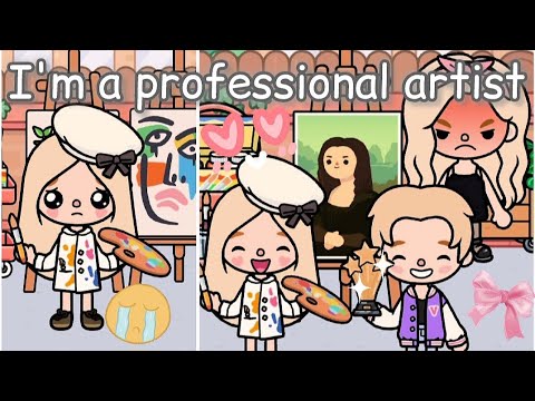 My boyfriend made me a professional artist 🎨 💜 | Toca life story | Toca ...