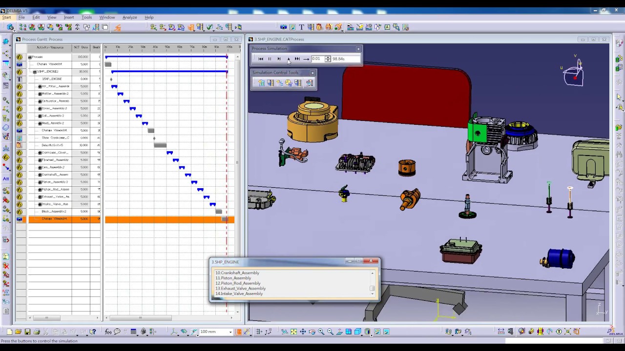 DPM Assembly Process Simulation - YouTube