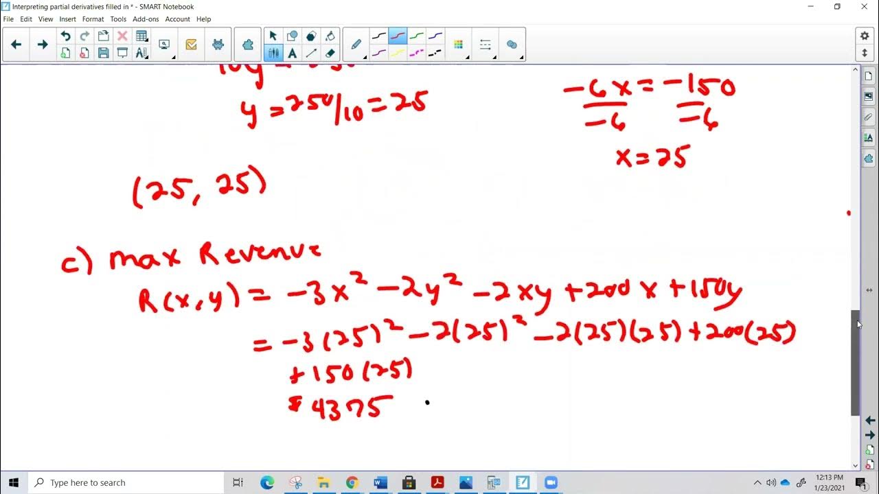 Revenue of two variables - YouTube
