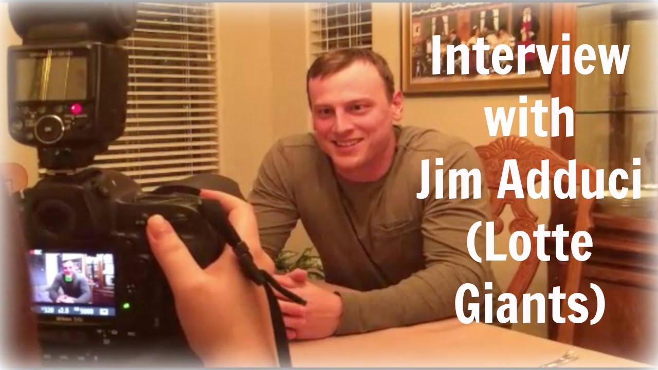 BTS: Interview with Jim Adduci (Lotte Giants) - YouTube