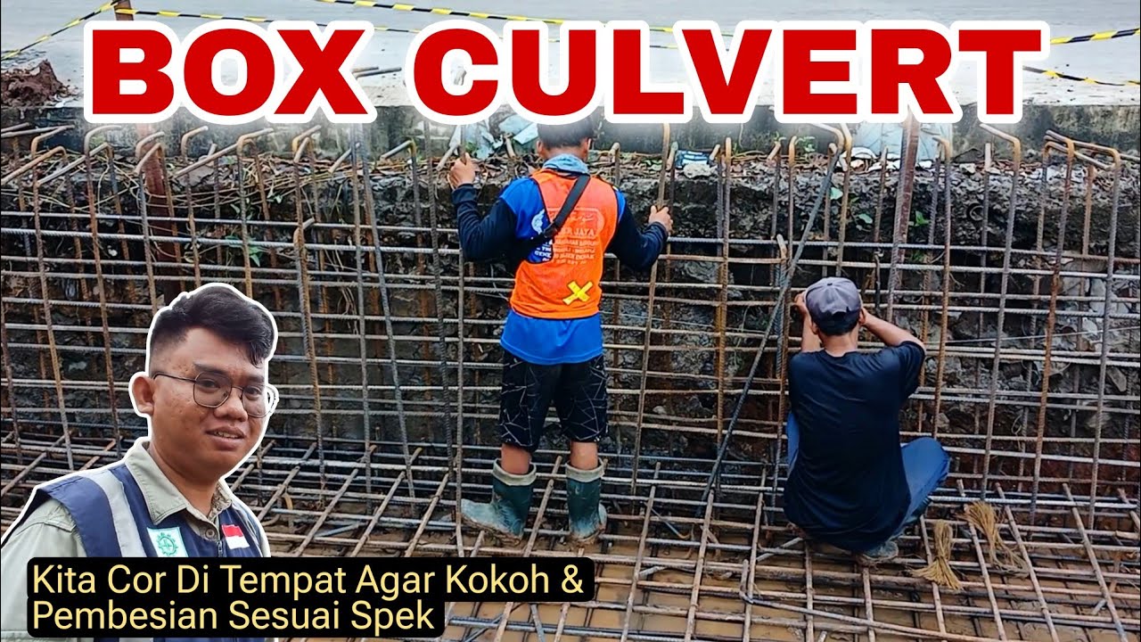 COR DI LOKASI ️PEMBESIAN & UKURAN BOX CULVERT JEMBATAN JALAN GABUS RAYA ...