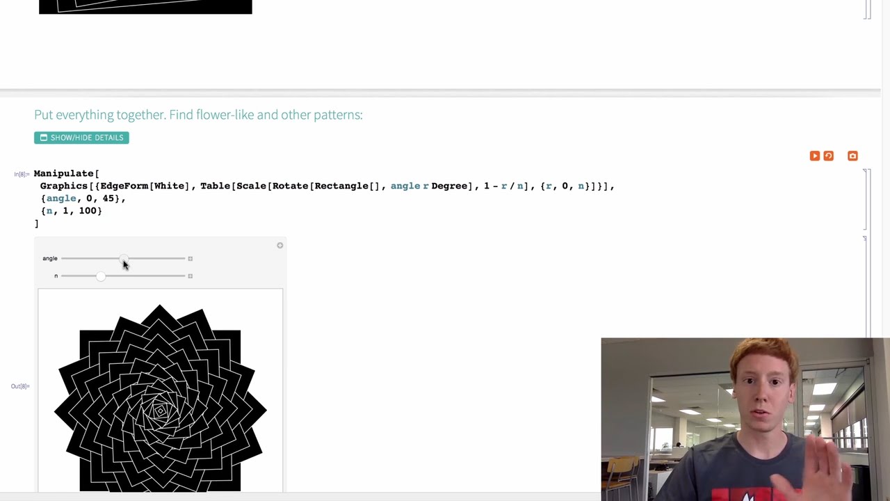 Wolfram Programming Lab: Spiraling Squares Exploration - YouTube