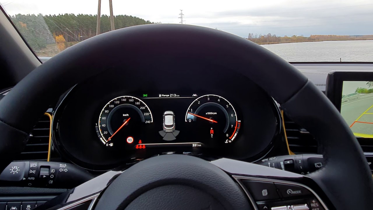 Driving brand new Kia Xceed X ceed, 0-100 acceleration, instrument ...