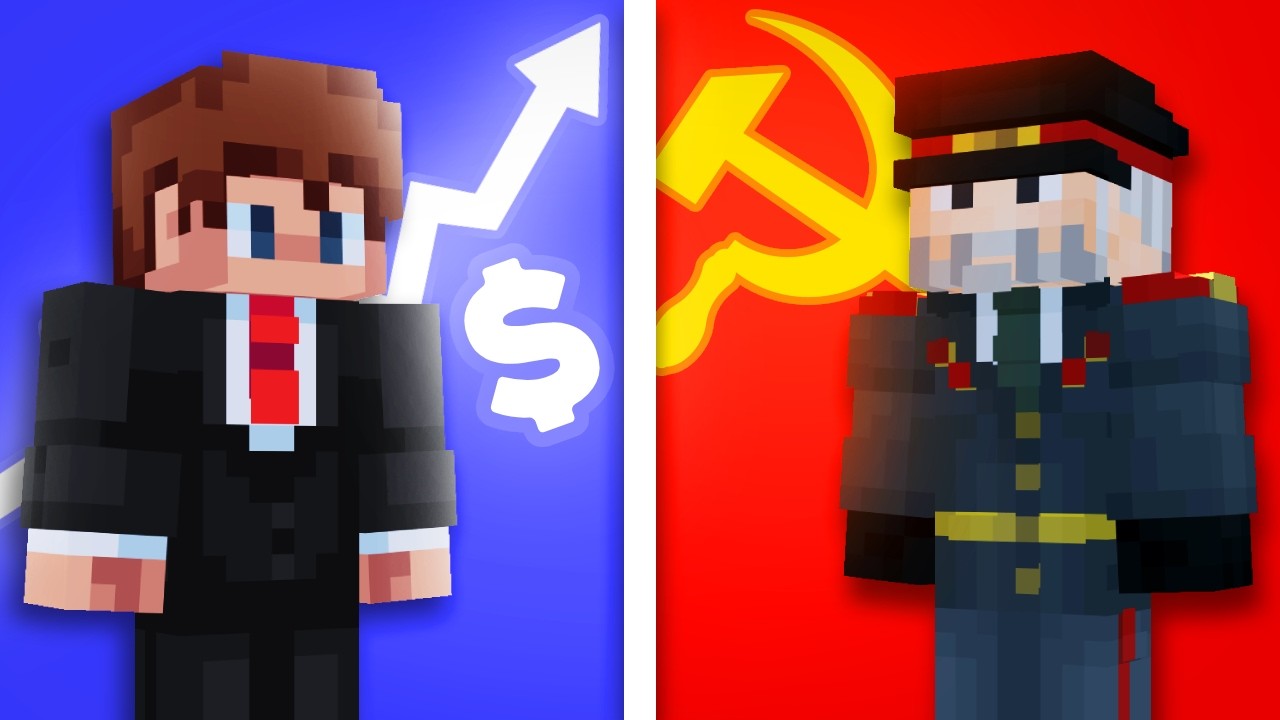 100 Communist VS 100 Capitalist in Minecraft - YouTube