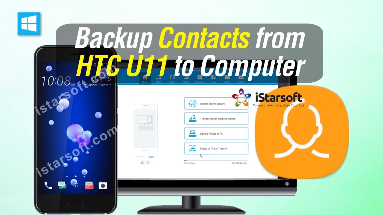 [Backup HTC Contacts] Backup Contacts from HTC U11 to Computer - YouTube