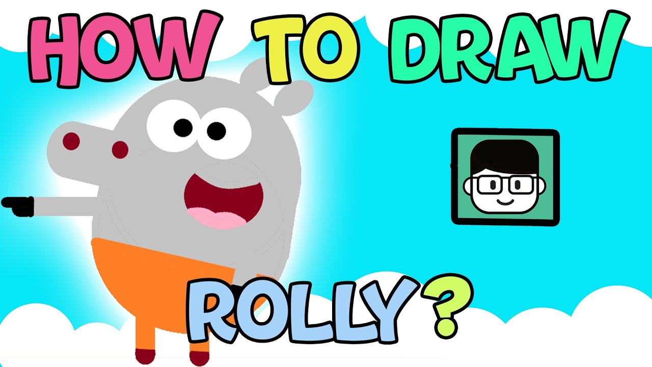 How to draw Rolly from Hey Duggee | Digital Art for Kids | Easy Drawing ...
