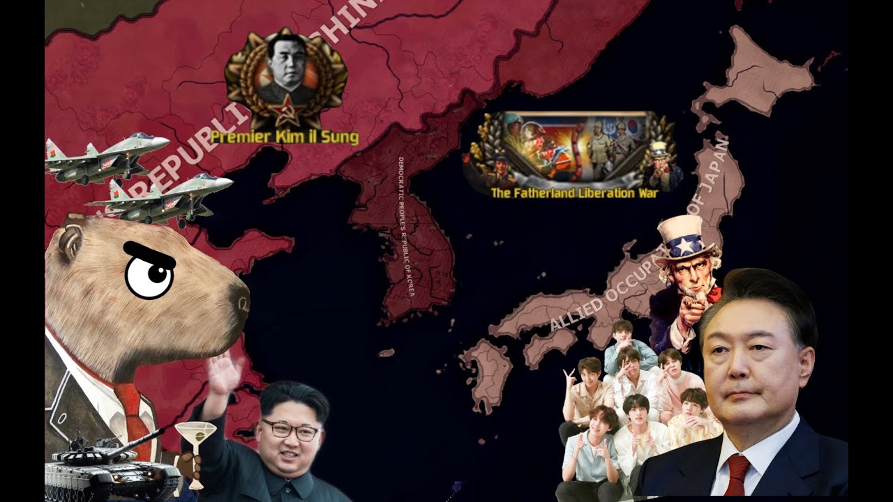 WINNING THE KOREAN WAR AS NORTH KOREA | HOI4: COLD WAR IRON CURTAIN MOD ...