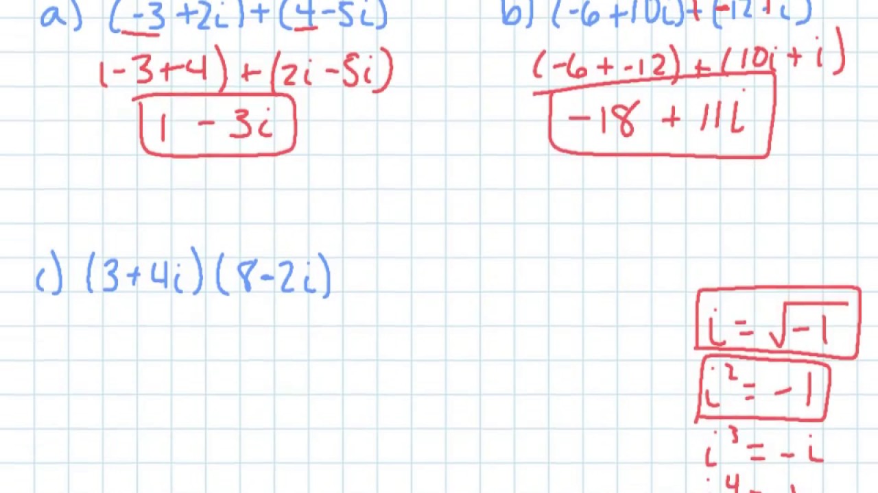Section 8.3A - Polar Form of Complex Numbers; De Moivre's Theorem - YouTube