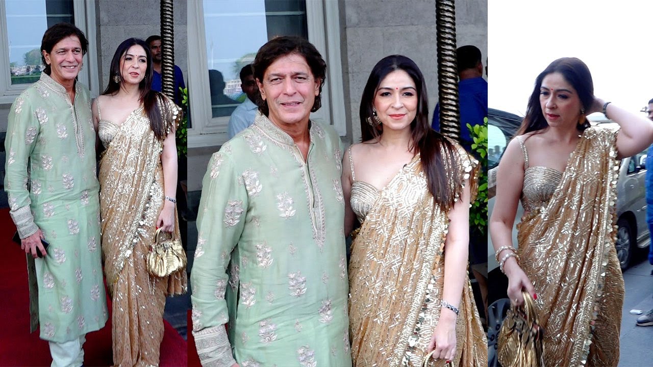 Chunkey Pandey With His H0T & Glamorous Wife Bhavna At Niece Alanna ...