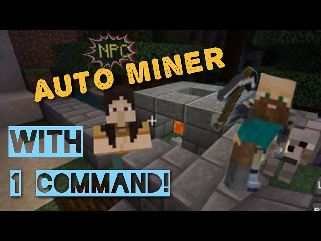 How To Make A Auto Miner In Minecraft Bedrock With Command Blocks ...