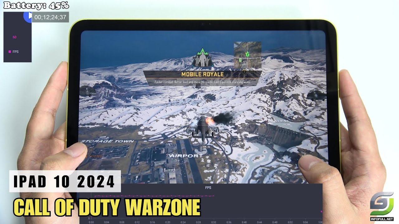 iPad 10 test game Call of Duty Warzone Mobile | Apple A14 Bionic - YouTube