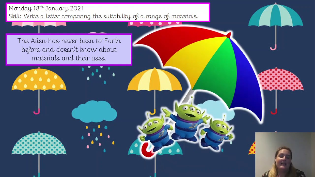 18.01.21 Topic - Science - Write a letter comparing the suitability of ...