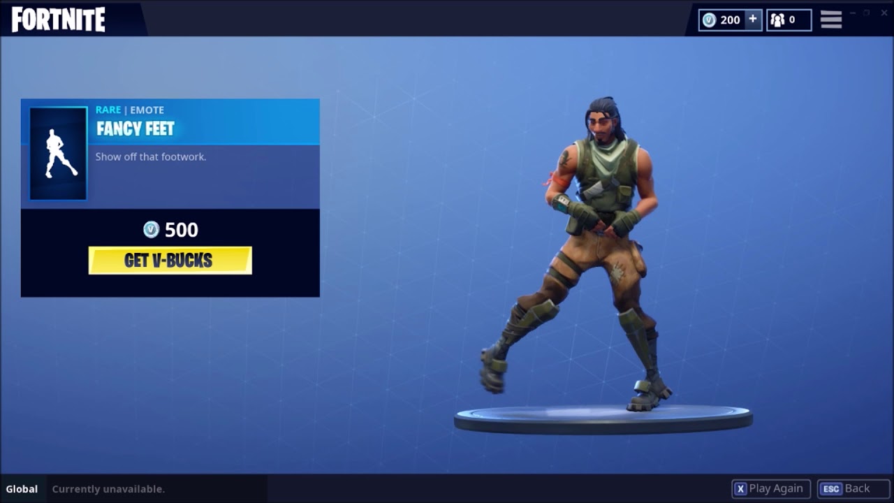Fortnite "Fancy Feet" Emote Showcase 1 Hour / Fortnite Season 5 Shop ...