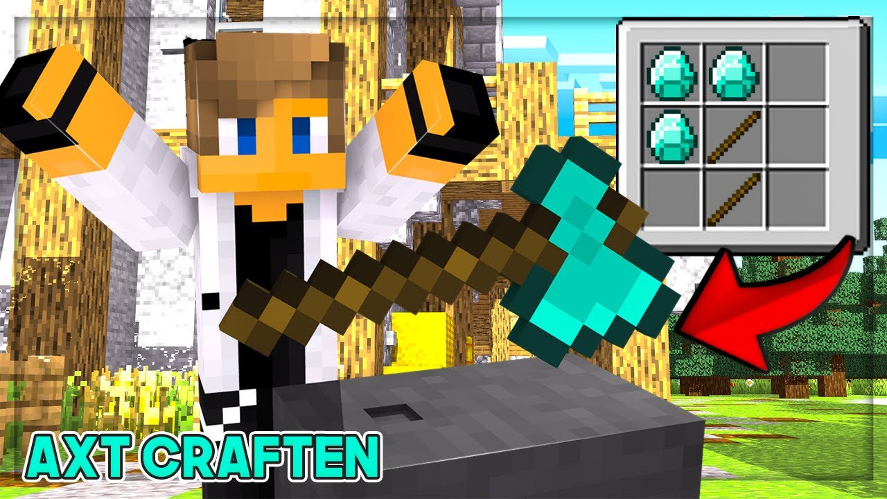 Wie crafte ich eine Axt? Erste Axt bauen - Haltbarkeit im Vergleich ...