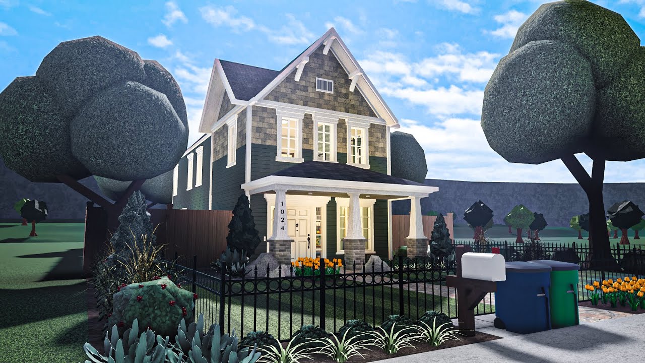 Bloxburg: Realistic 2-Story Starter House | Roblox Bloxburg | 250k ...