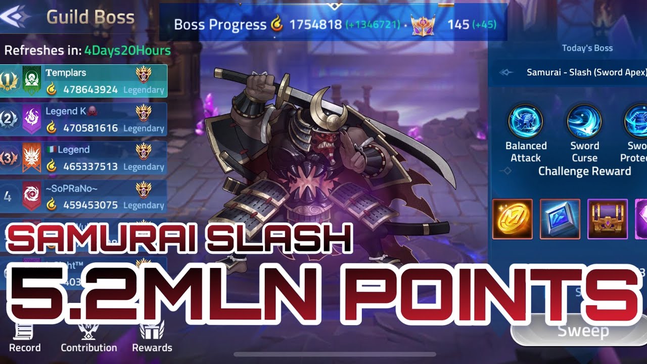 SAMURAI SLASH 5.2 Mln | Guild Boss MLA | GB MLA | Mobile Legends ...