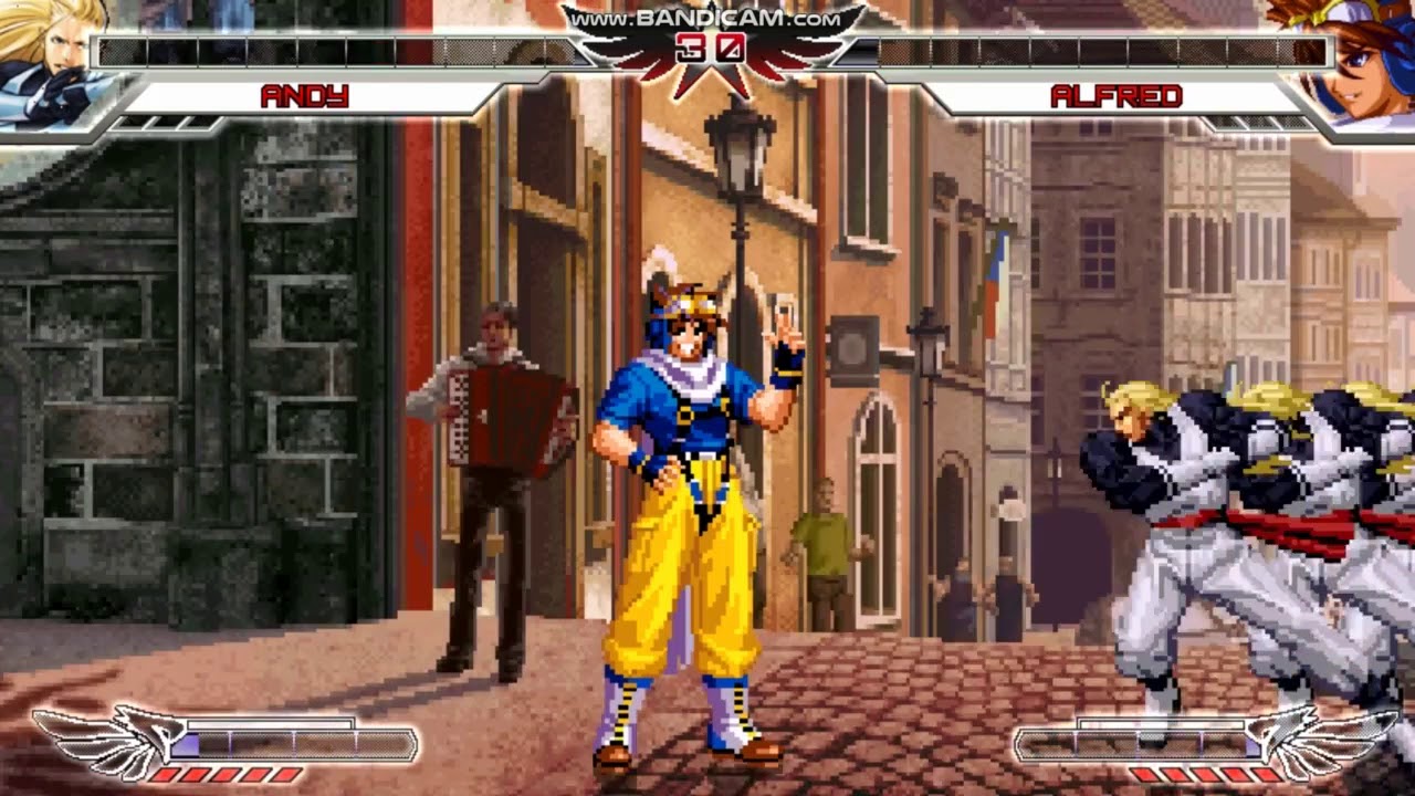 mugen :Alfred Airhawk Vs Andy Bogard( Link char Release 1.1) - YouTube