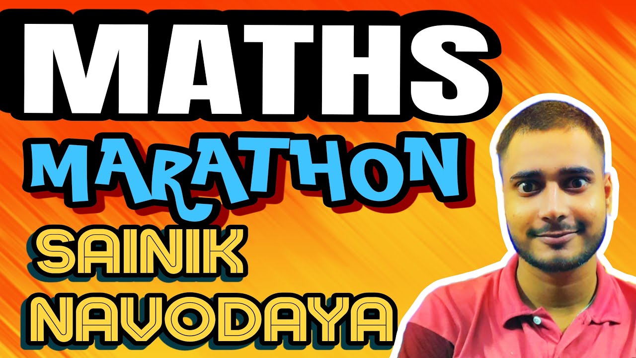 Maths Marathon | Sainik | Navodaya - YouTube