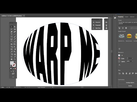 How To Warp Text Into A Shape In Illustrator - YouTube