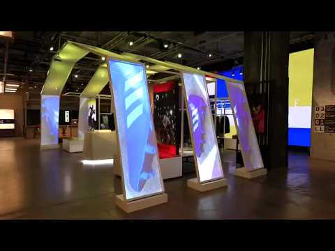 Adidas Projection Mapping Arches - YouTube