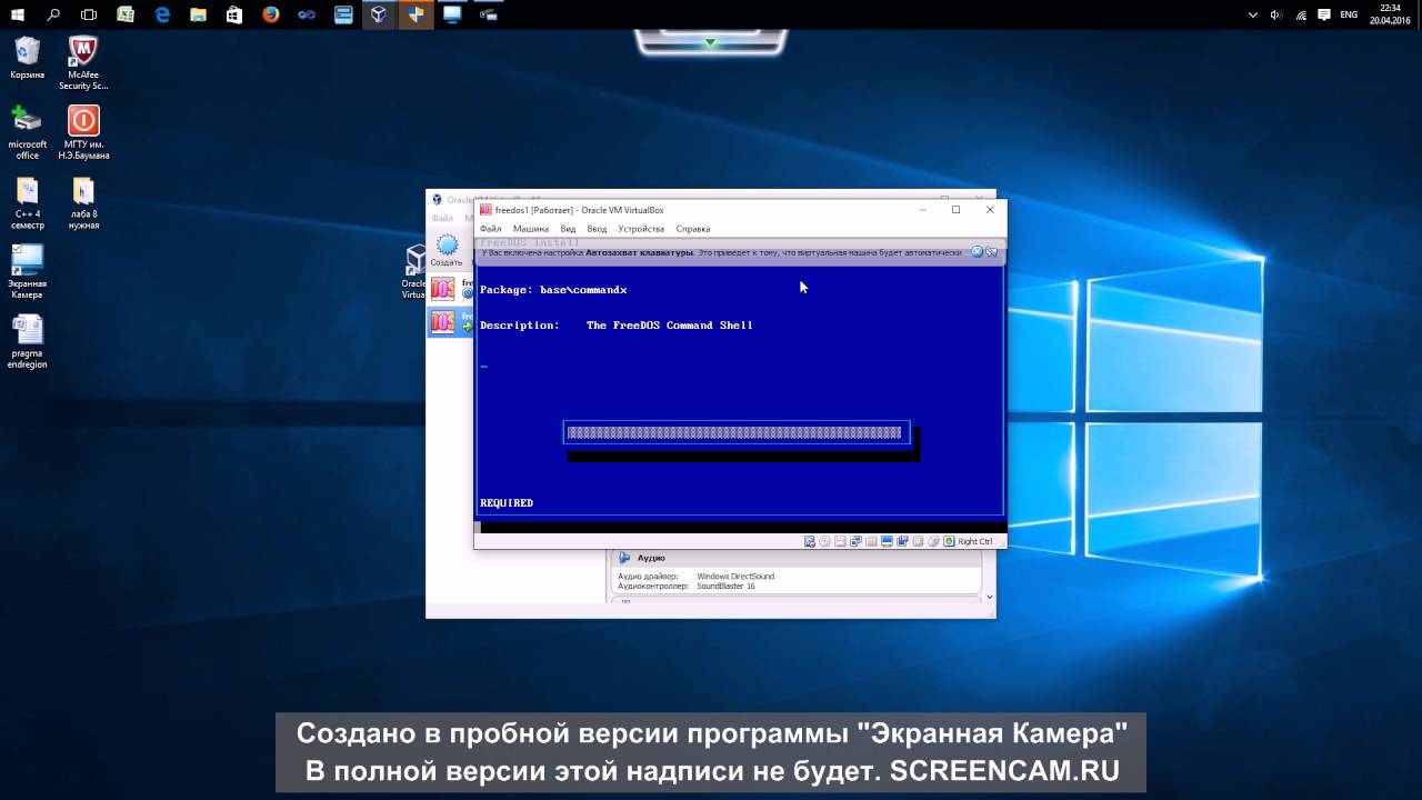[FreeDOS] Installation Guid - YouTube
