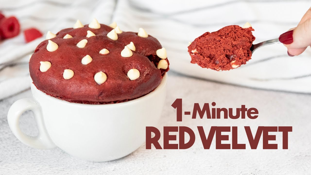 Red Velvet Mug Cake in 1 Minute! ️ | Easy Microwave Desserts - YouTube