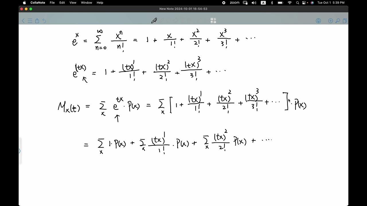 UCSC STAT 132 - week 1 - lecture 1 - Moment Generating Function, Exponential, Binomial - YouTube