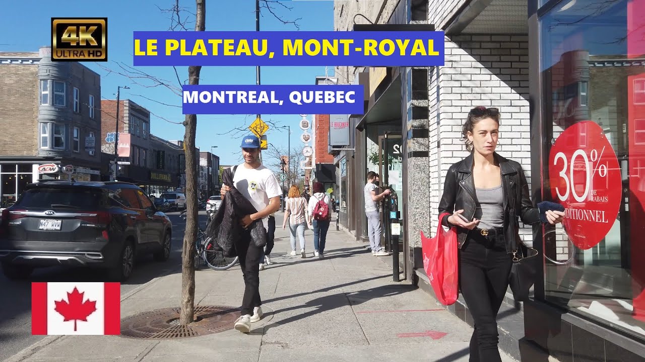 Le Plateau | Downtown Montreal | Mont-Royal Avenue | Walking Tour 2021 ...