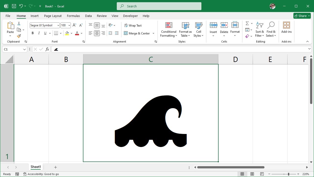 How to Add the WATER WAVE Symbol (🌊) in Excel - YouTube