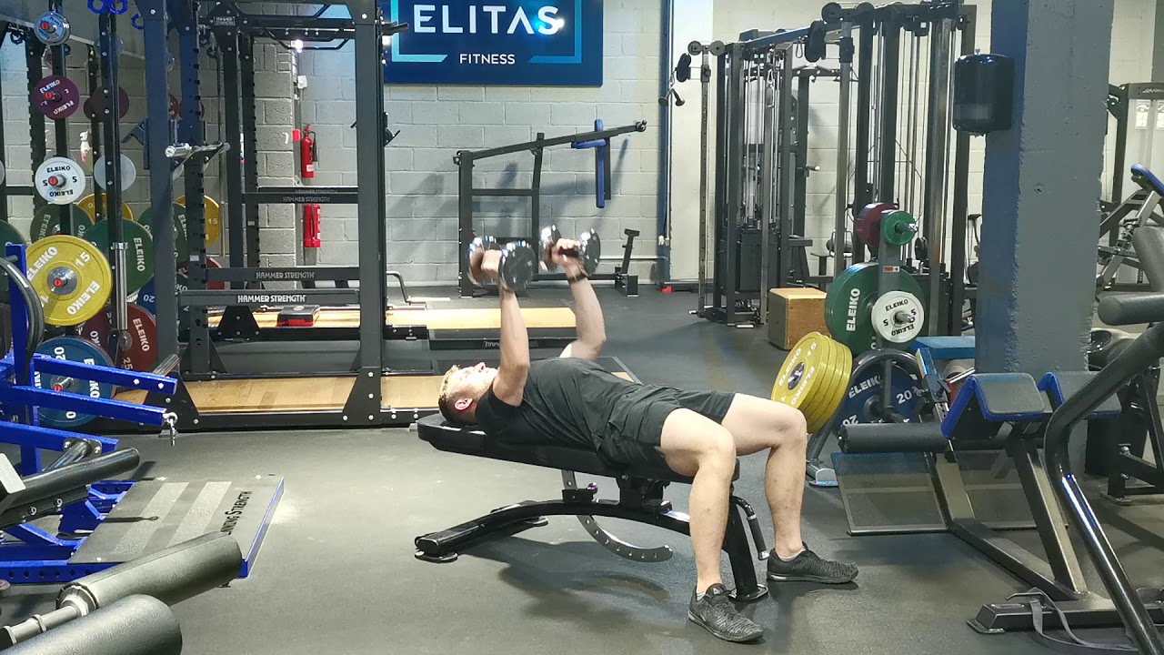 Flat Bench Dumbbell Press with Neutral Grip - YouTube