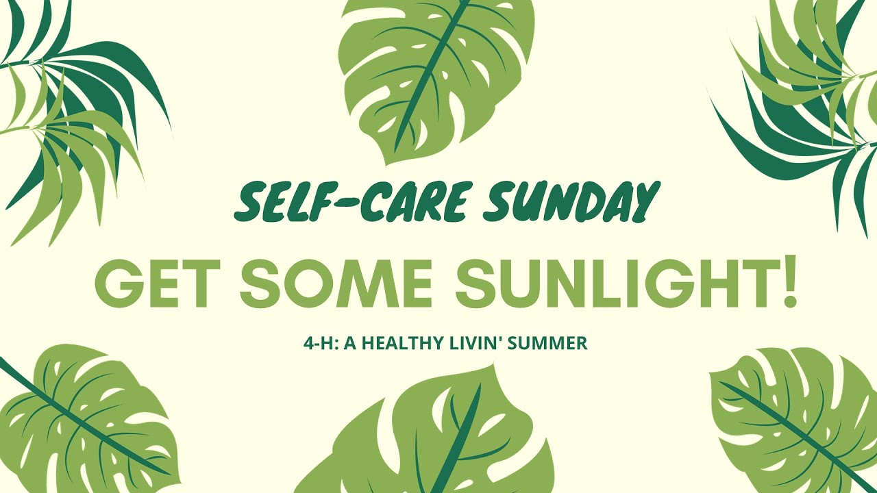 Self-Care Sunday: Get Some Sunlight! - YouTube