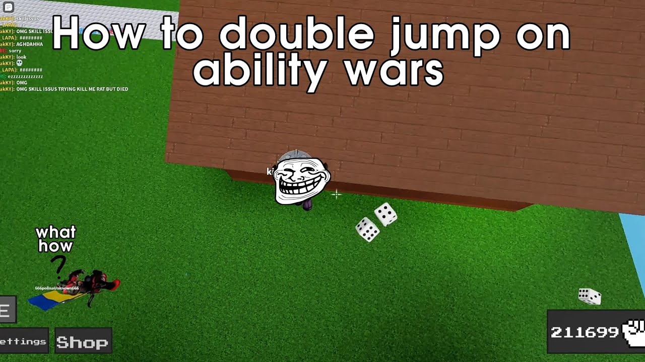 How to double jump on ability wars - YouTube