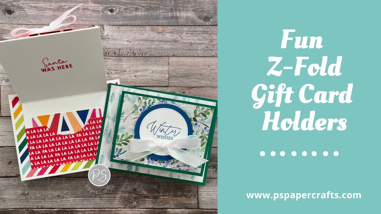 Easy Z-Fold Gift Card Holders - YouTube