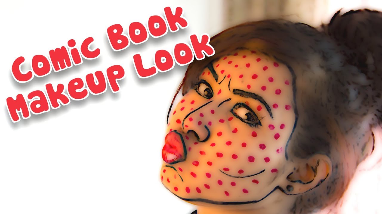 Comic Book Inspired Halloween Makeup Look - YouTube