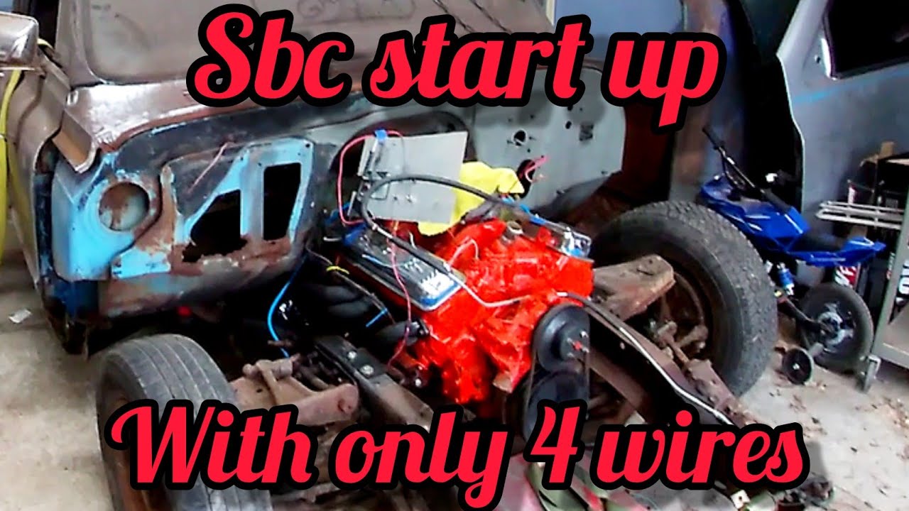 how to start a small block with 4 wires - YouTube