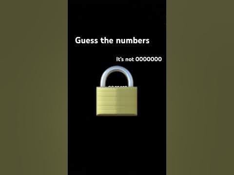 Guess the numbers - YouTube