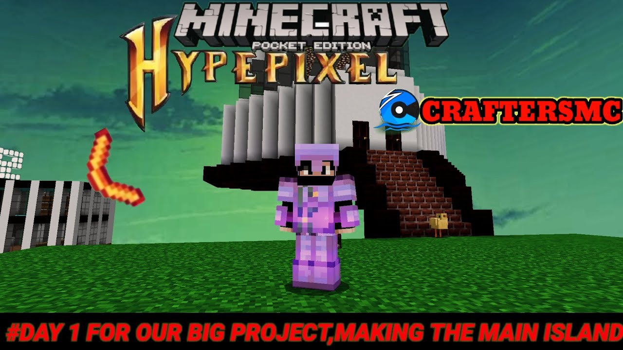 CRAFTERSMC|| LET'S BUILD OUR FIRST ISLAND AND ALSO TRY THE FIRE RING||# ...