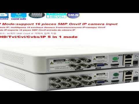 Hybrid DVR CCTV Security 4CH/8 Channels 5M-N Audio Over Coaxial for 5MP ...