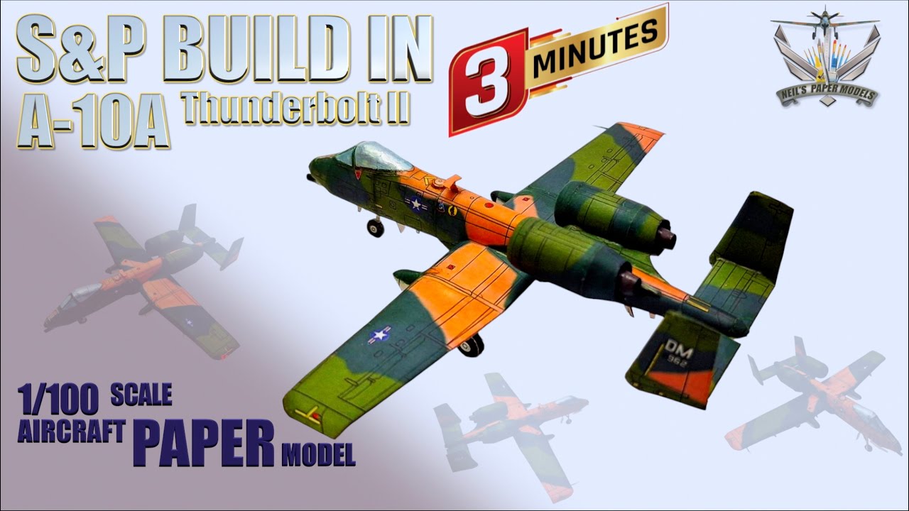 SCISSORS and PLANE A-10A - QUICK BUILD IN 3 MINUTES - YouTube