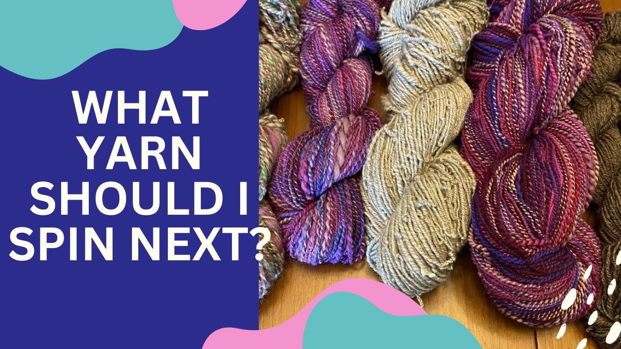 I have lots of wool for spinning yarn! You choose what yarn I spin next ...