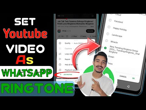 Set youtube video as whatsapp ringtone